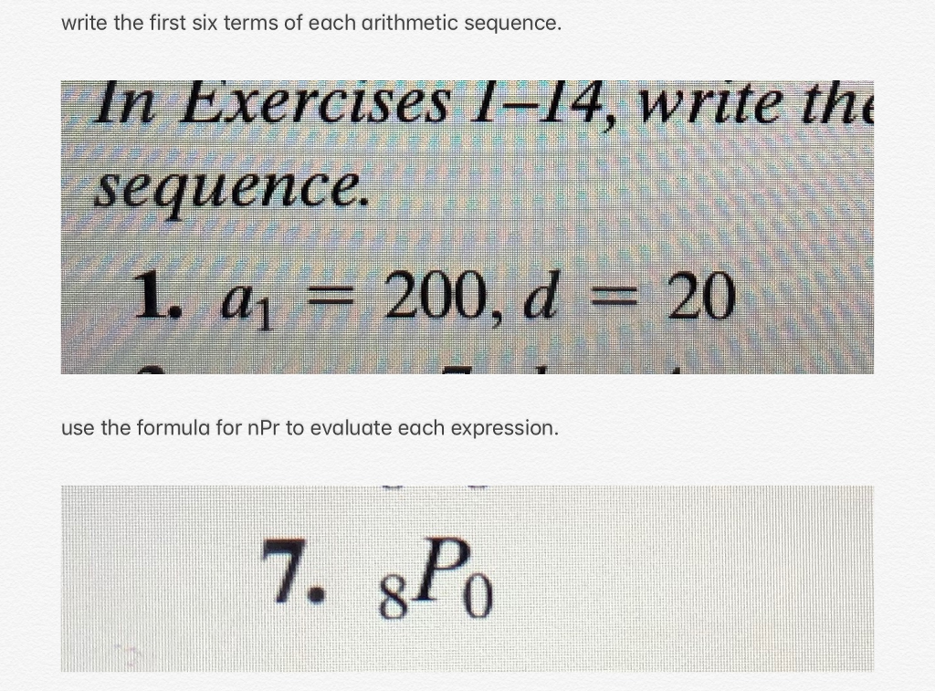 Solved write the first six terms of each arithmetic | Chegg.com