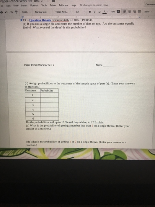 Solved Paper-Pencil Work Tor Test 2 Comment de Edi View | Chegg.com