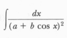 Solved Scat dx (a + b cos x)2 . | Chegg.com