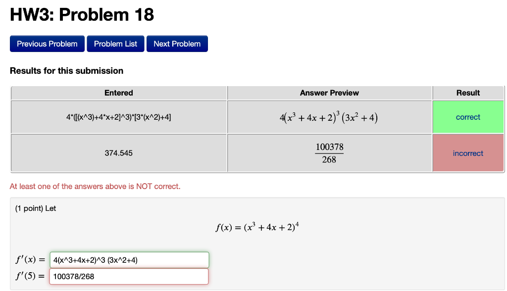Solved HW3: Problem 18 Previous Problem Problem List Next | Chegg.com