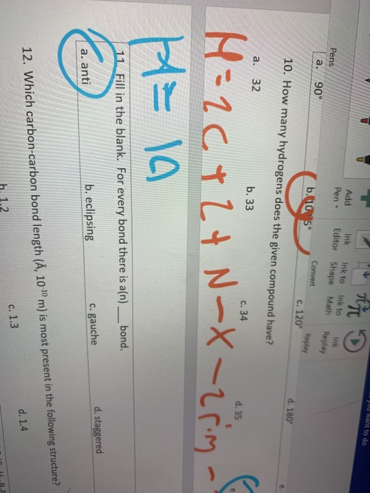 Solved ou want to do Ink Ink to Ink toInk Pen Editor Shape | Chegg.com