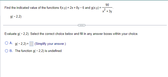 Solved Find the indicated value of the functions | Chegg.com
