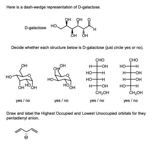 D Galactose Structure