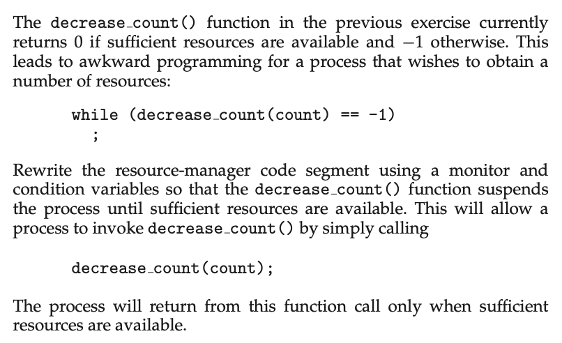 The decrease-count() function in the previous | Chegg.com