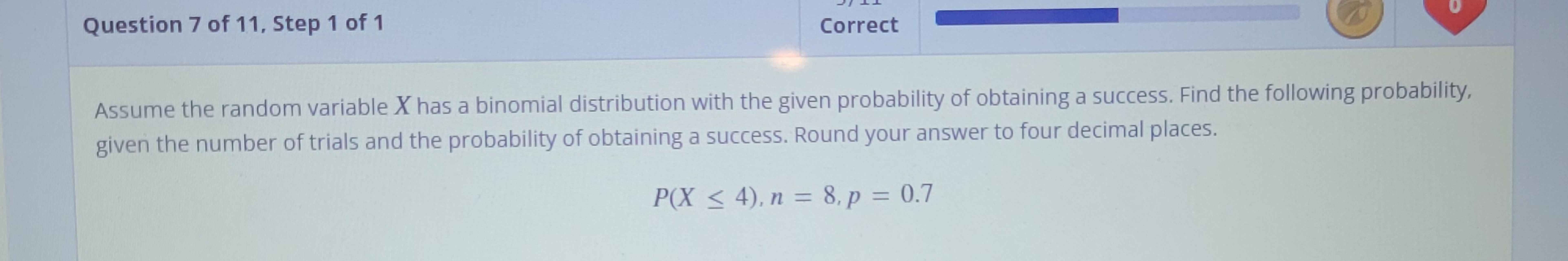 Solved Assume the random variable x ﻿has a binomial | Chegg.com