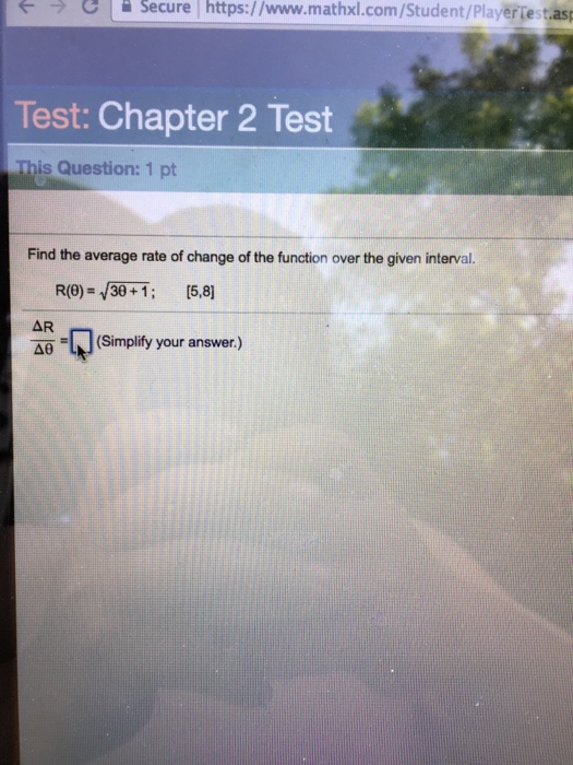 Solved e Secure https://www.mathxl.com/Student/Player Test | Chegg.com