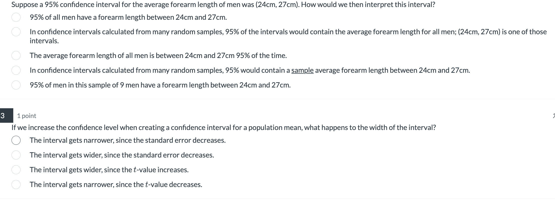 Solved Suppose a 95% confidence interval for the average | Chegg.com