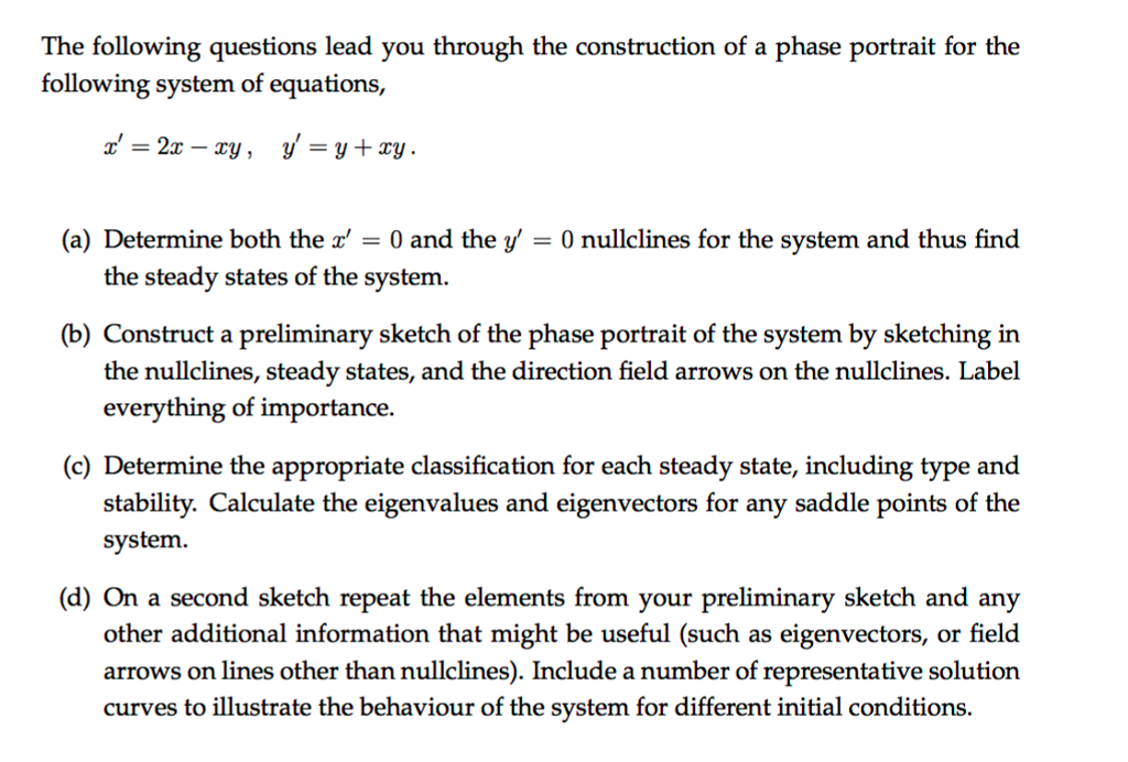 Solved The following questions lead you through the | Chegg.com