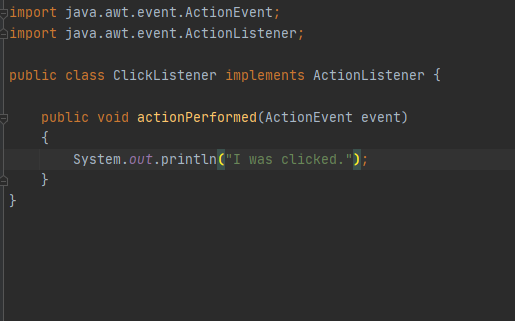 Solved import java.awt.event.ActionListener; import | Chegg.com
