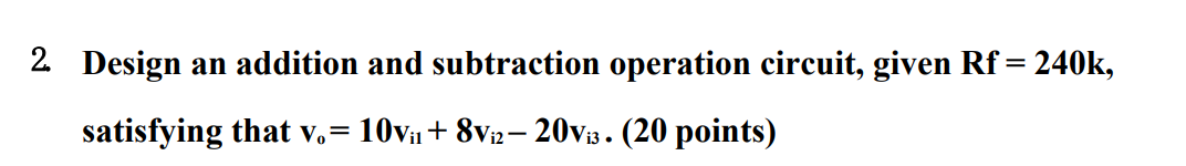 Solved 2 Design an addition and subtraction operation | Chegg.com
