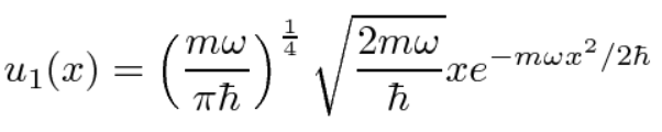 Solved Using the following equation for the first excited | Chegg.com