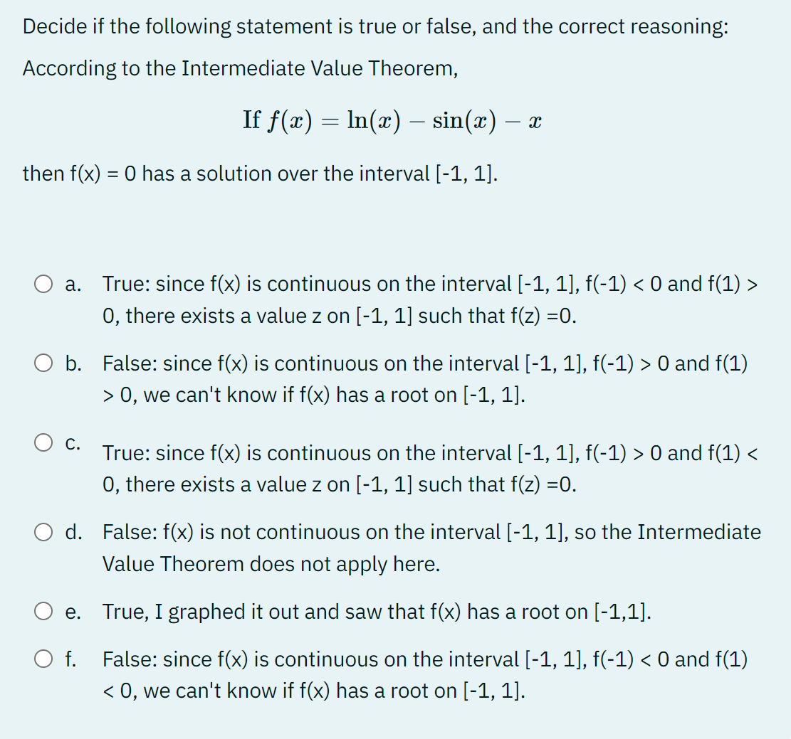 Solved Decide if the following statement is true or false, | Chegg.com