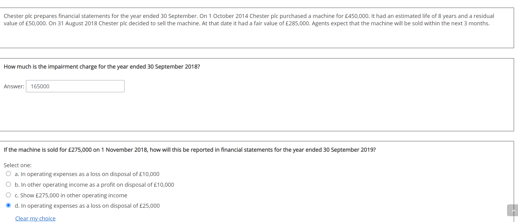 Solved Chester plc prepares financial statements for the | Chegg.com