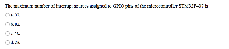 Solved The input clock of SysTick timer of ARM Cortex-M4 | Chegg.com