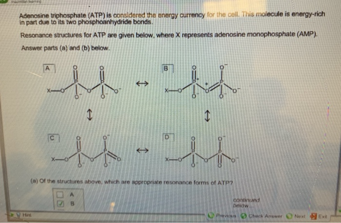 Solved Adenosine triphosphate (ATP) is considered the energy | Chegg.com