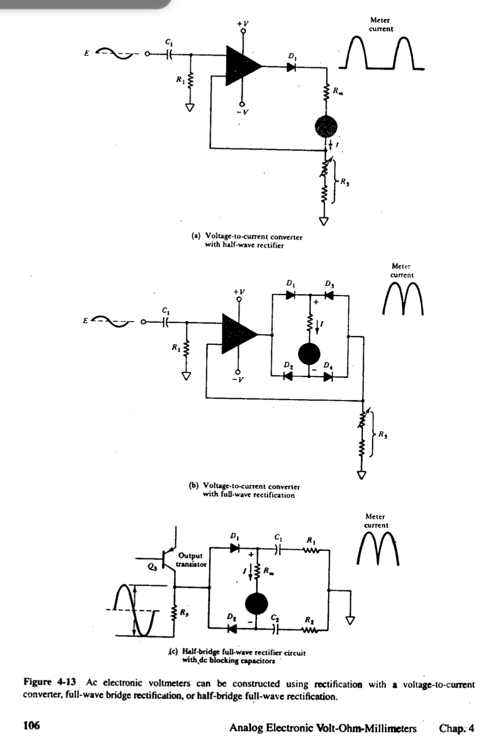with half-wave rectifier with full-wave rectification | Chegg.com