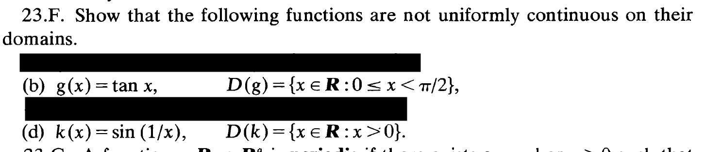 Solved 23.F. Show that the following functions are not | Chegg.com