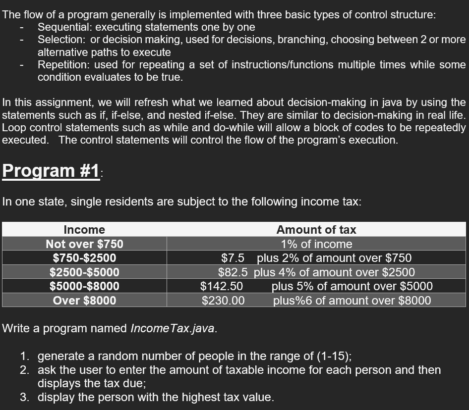 Solved The flow of a program generally is implemented with | Chegg.com