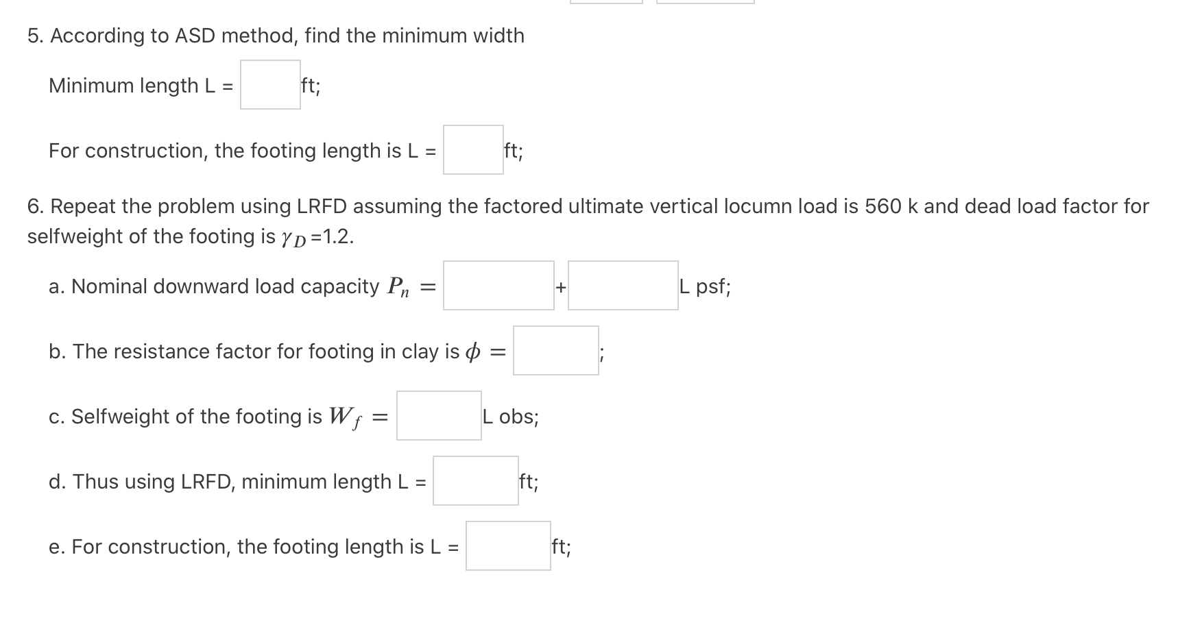Solved A certain column carries a vertical downward load of | Chegg.com
