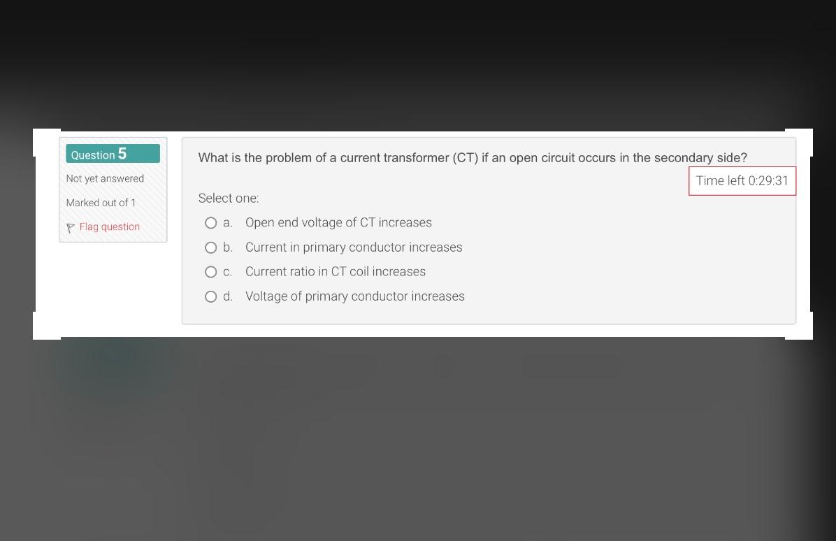 Solved What is the problem of a current transformer (CT) if | Chegg.com