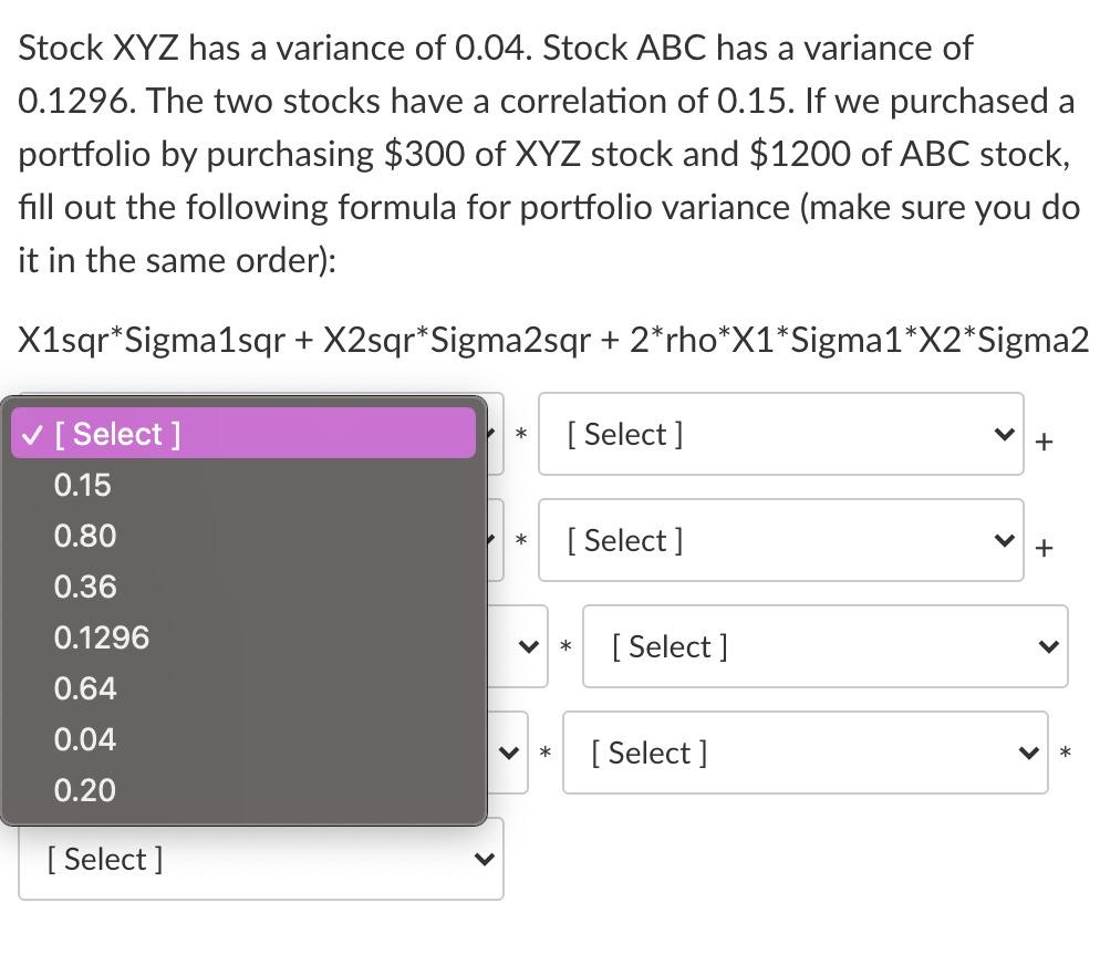 Solved The options provided are the same for all the boxes. | Chegg.com