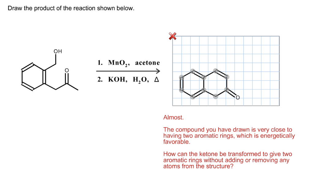 Solved Draw the product of the reaction shown below. OH 1. | Chegg.com