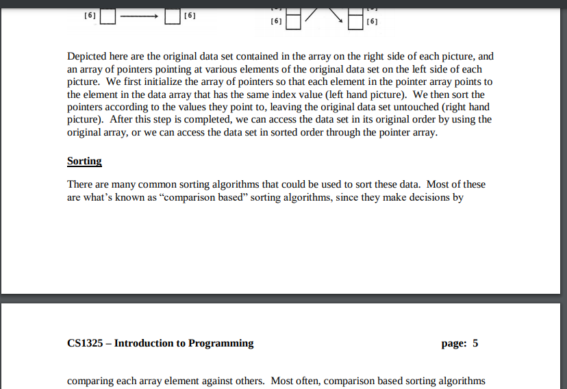 Solved Sometimes we're given an array of data that we need | Chegg.com