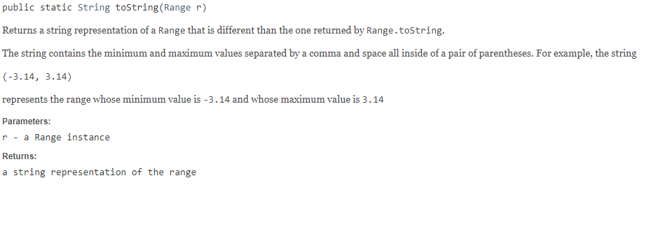 Solved public static int contains1(double x, Range range) | Chegg.com