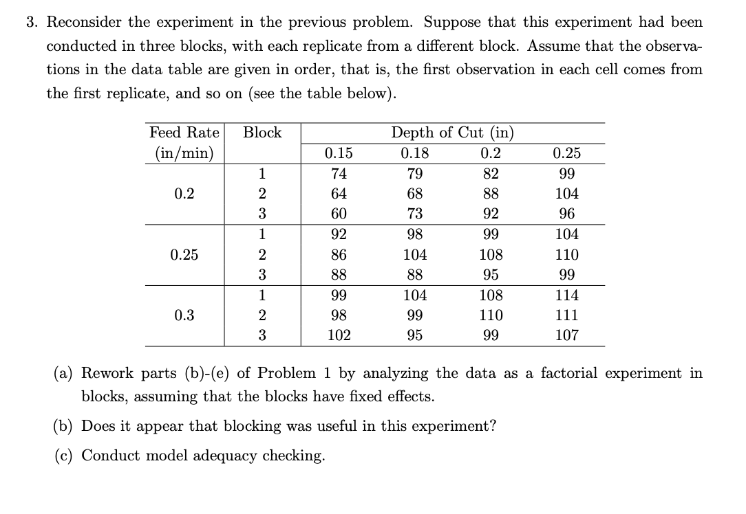 3. ﻿Reconsider the experiment in the previous | Chegg.com