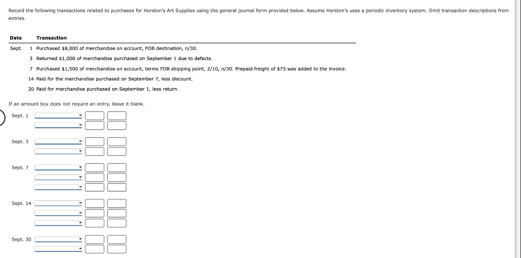 Solved Record the following transactions related to | Chegg.com