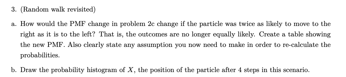 Solved Please show steps on how I can approach question 3. | Chegg.com