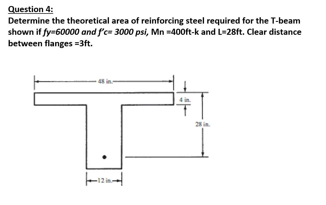 Solved Question 4: Determine the theoretical area of | Chegg.com