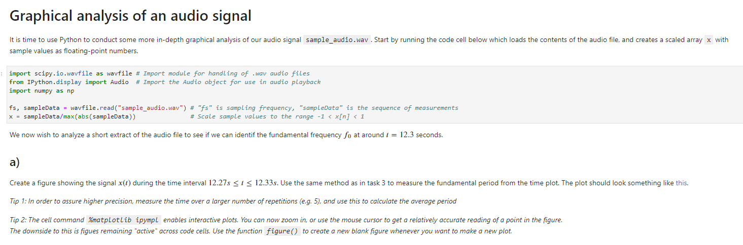 Solved Graphical analysis of an audio signal sample values | Chegg.com