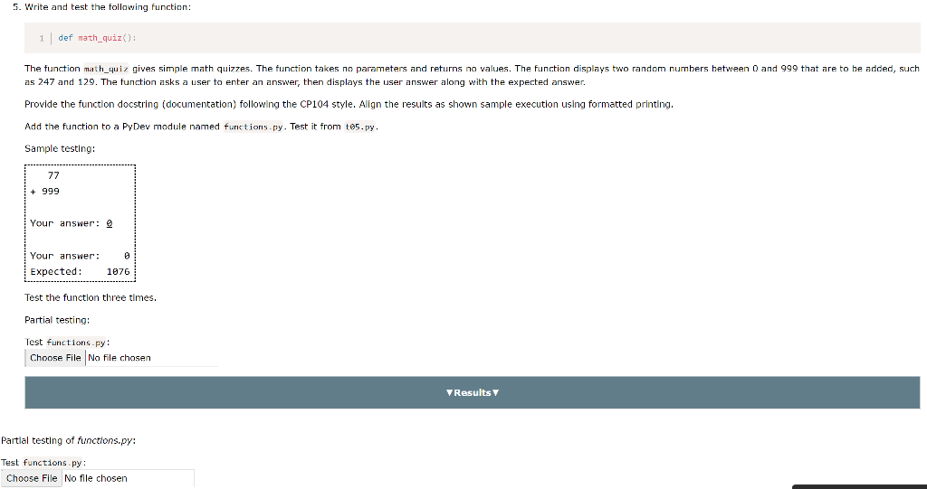 Solved When writing and submitting your assignments follow | Chegg.com