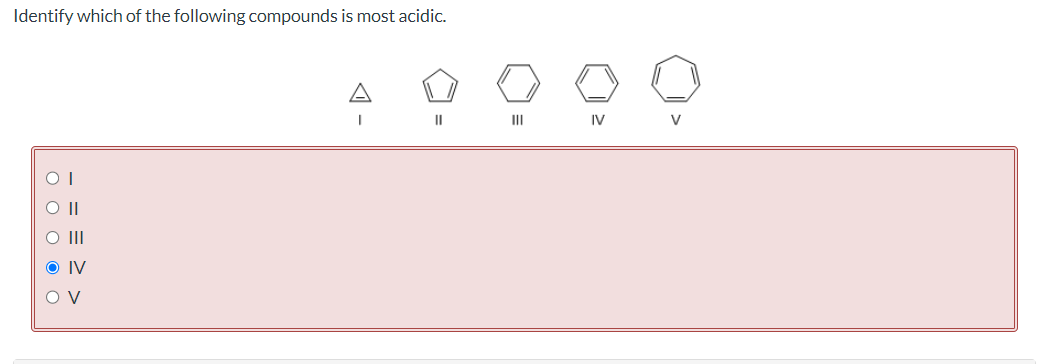 Solved Identify which of the following compounds is most | Chegg.com