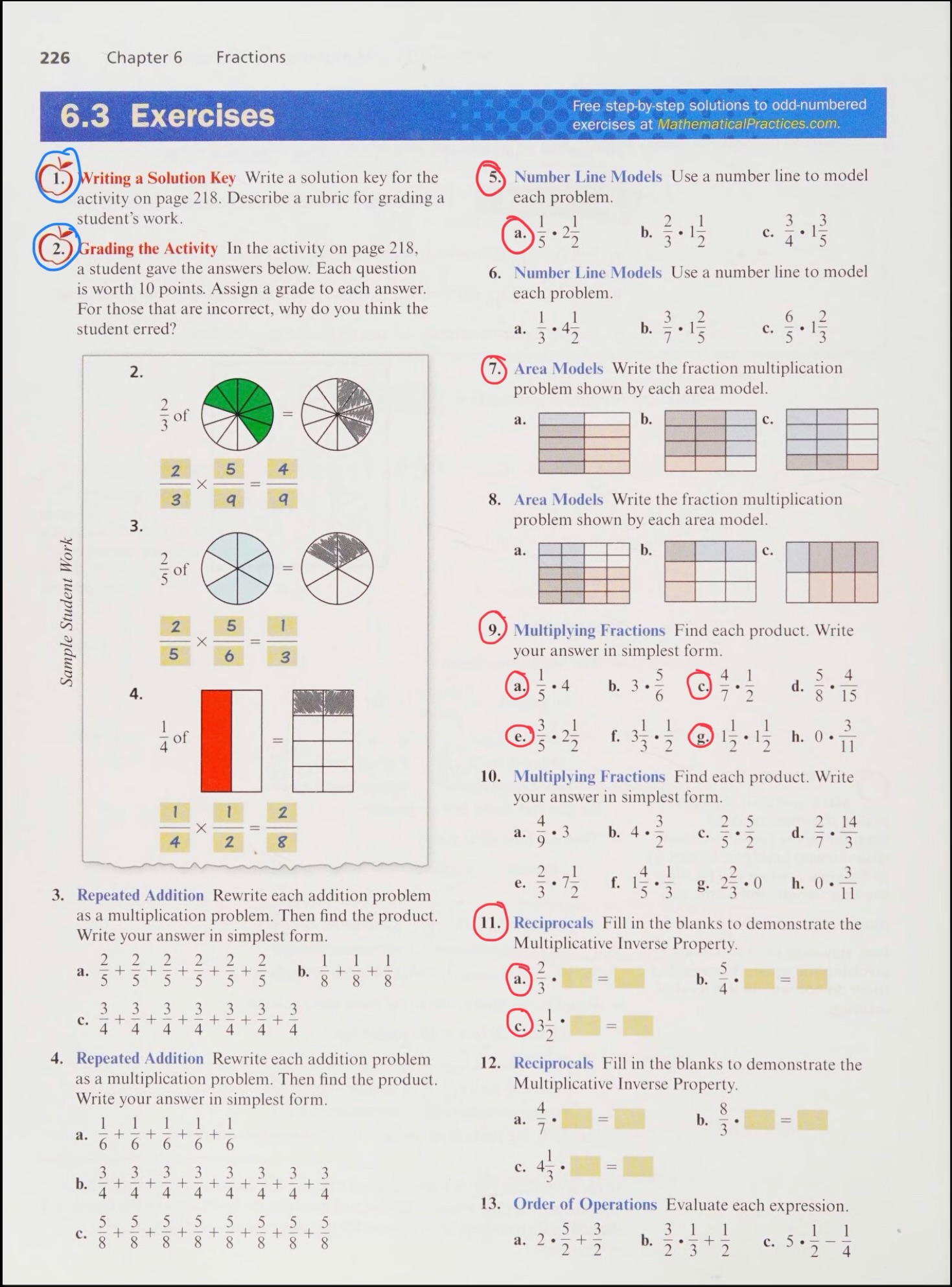 Solved 1. Writing a Solution Key Write a solution key for | Chegg.com