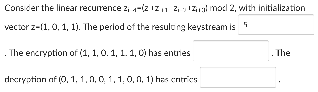 Consider the linear recurrence | Chegg.com