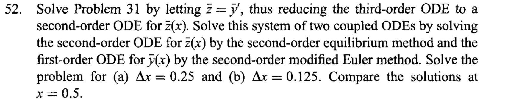 31 Solve The Following Third Order Boundary Value