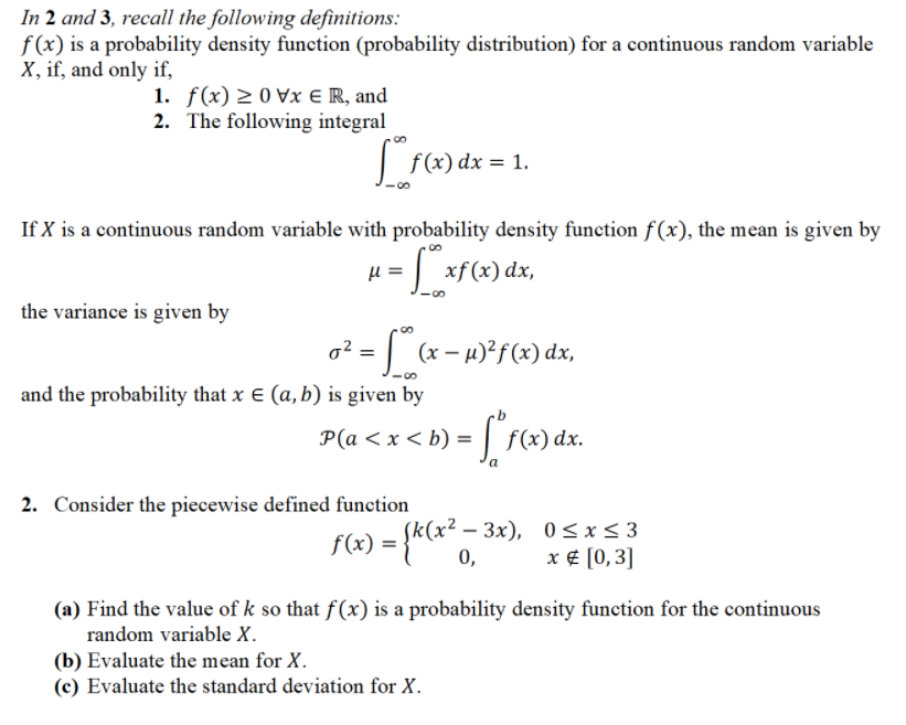 2. Consider the piecewise defined function (a) Find | Chegg.com