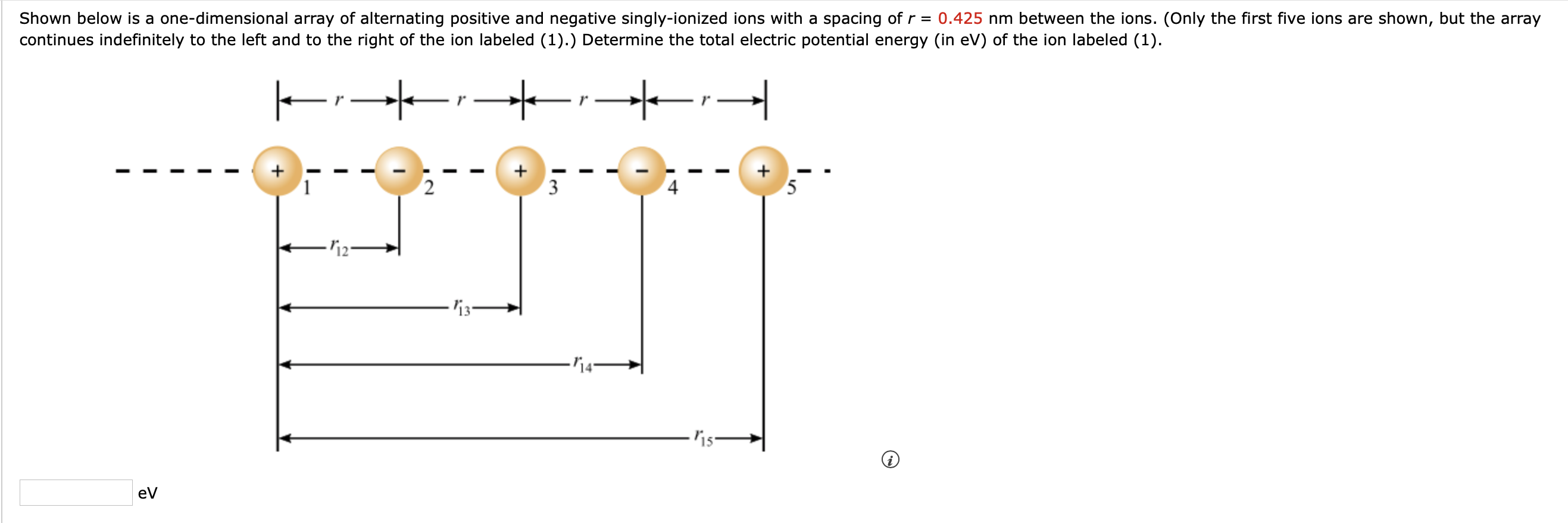 Solved Shown below is a one-dimensional array of alternating | Chegg.com