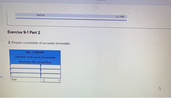 Solved Required information Exercise 9-1 Accounts receivable | Chegg.com