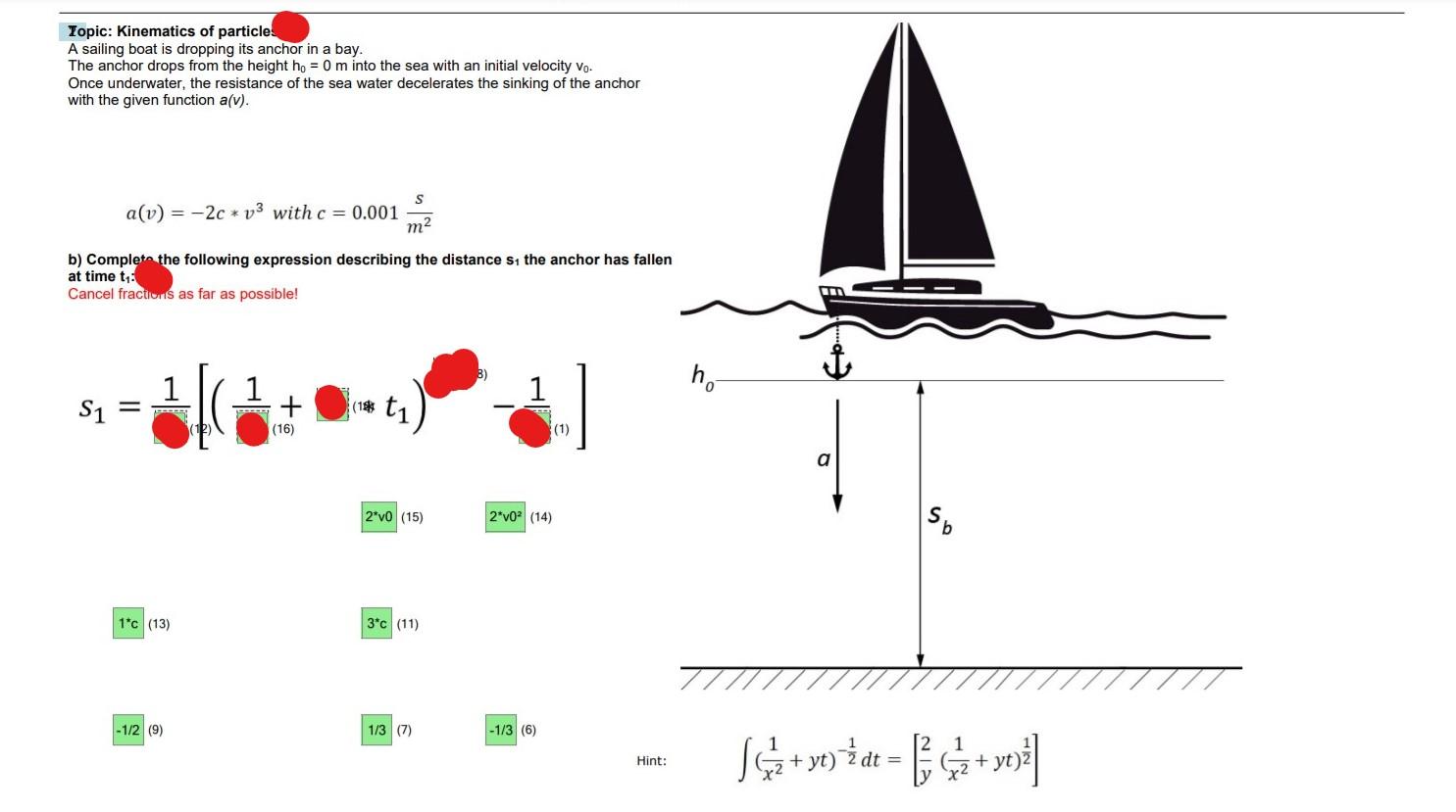 Solved Topic: Kinematics of particle: A sailing boat is | Chegg.com