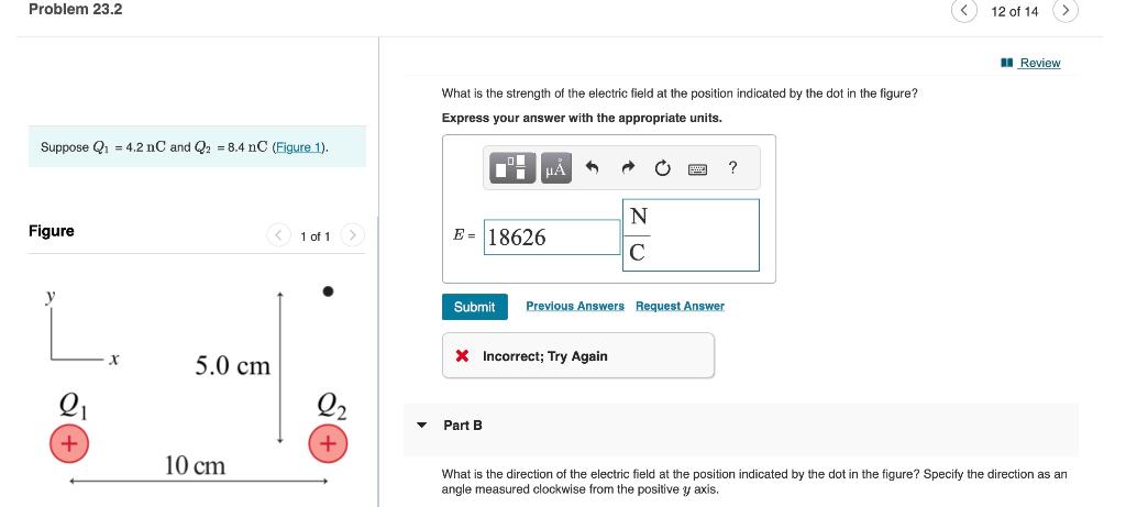 Solved What is the strength of the electric field at the | Chegg.com