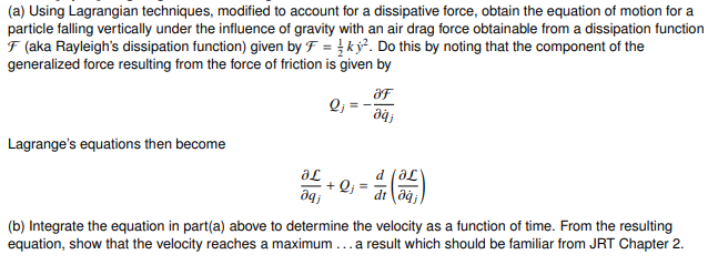 Solved (a) Using Lagrangian techniques, modified to account | Chegg.com