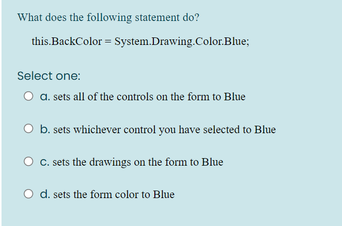 Solved Text = "An Example”; 10. The statement above adds the | Chegg.com