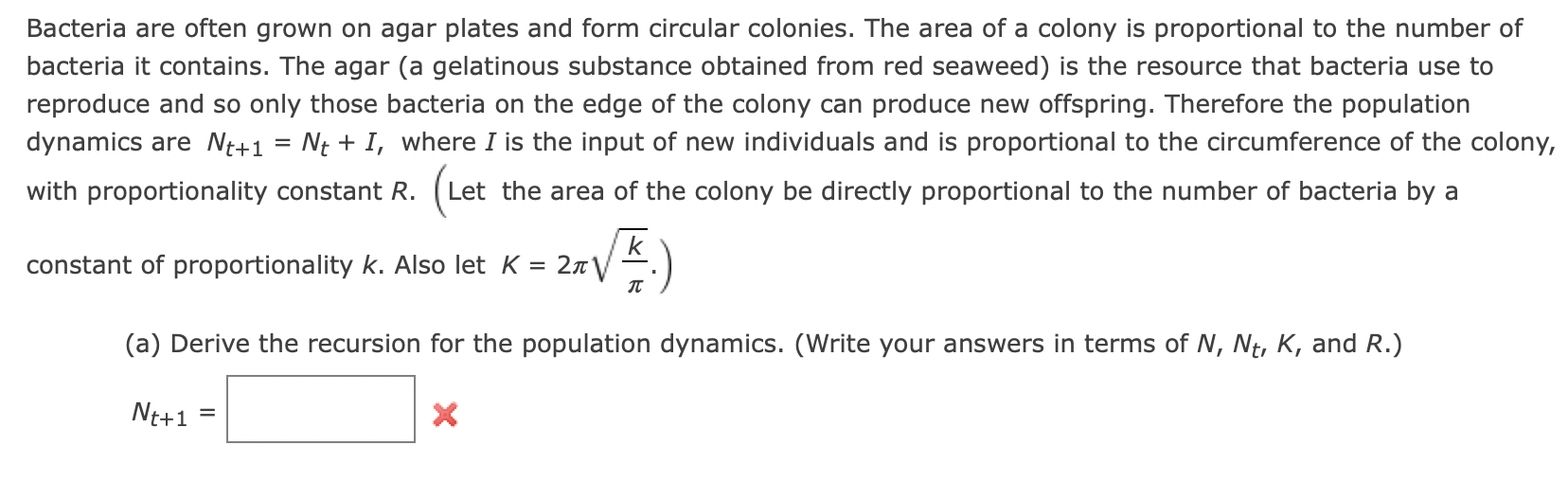 Solved Bacteria are often grown on agar plates and form | Chegg.com