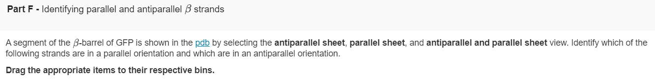 Solved Part F - Identifying parallel and antiparallel B | Chegg.com