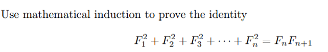 Solved Use mathematical induction to prove the identity | Chegg.com