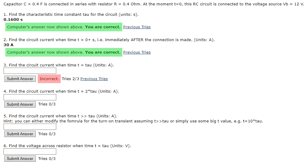 Solved Capacitor C=0.4F ﻿is connected in series with | Chegg.com
