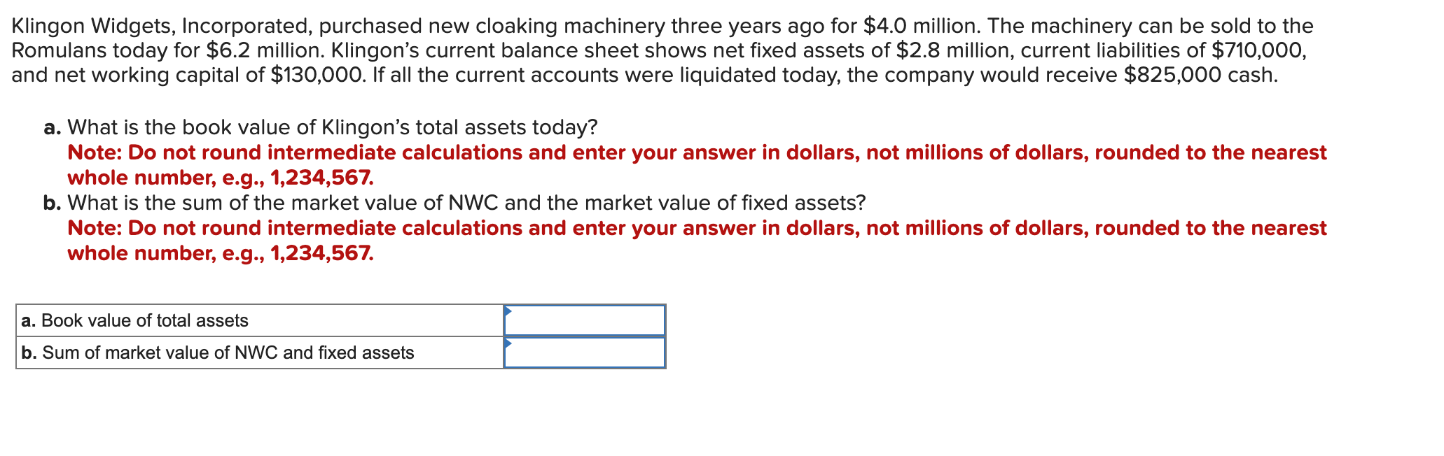Solved Klingon Widgets, Incorporated, purchased new cloaking | Chegg.com
